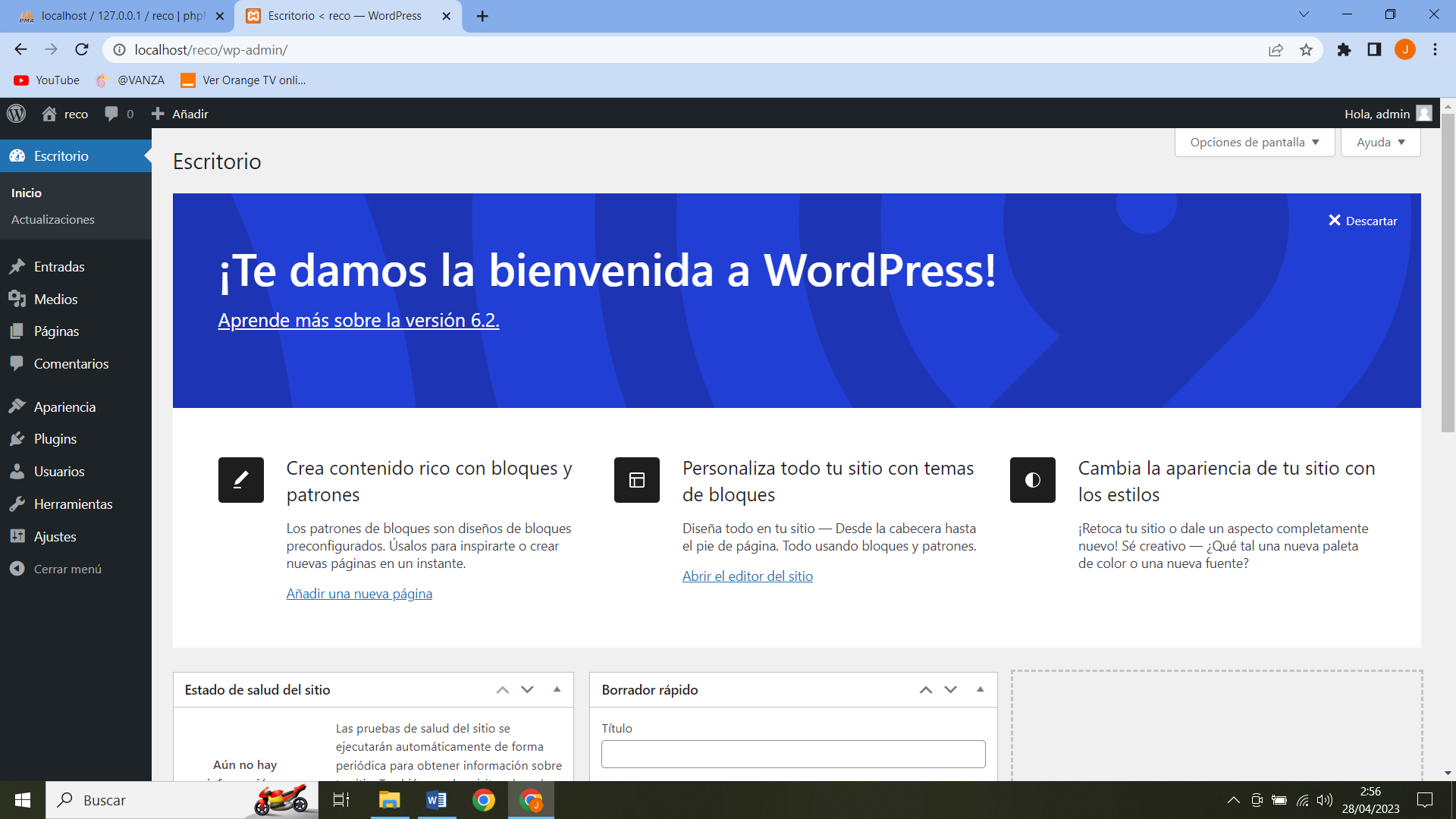Pasos para instalar WordPress en XAMPP - Paco Salcedo