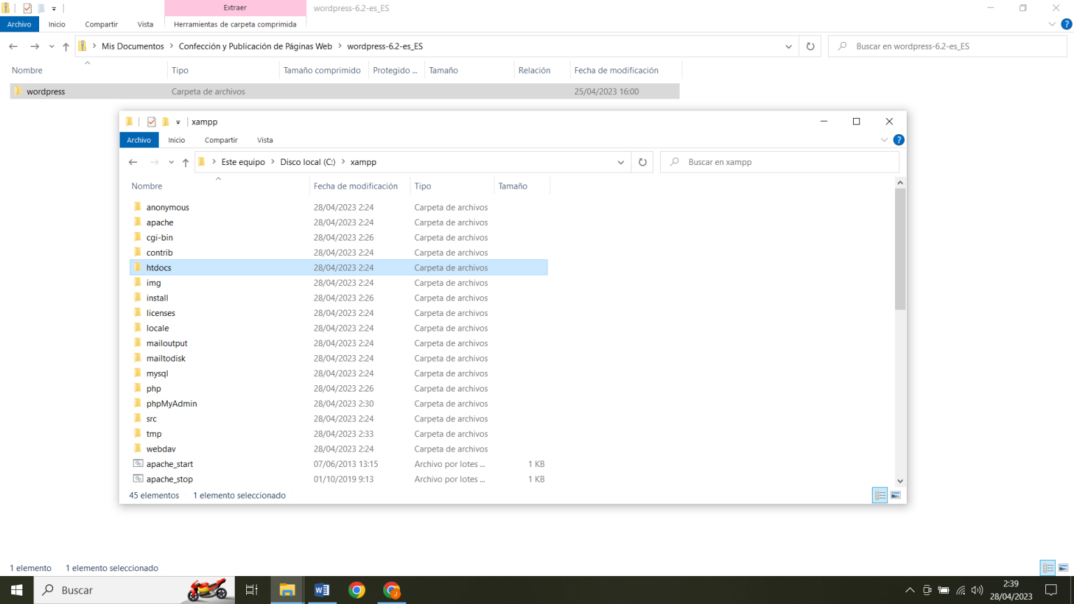 Pasos para instalar WordPress en XAMPP - Paco Salcedo